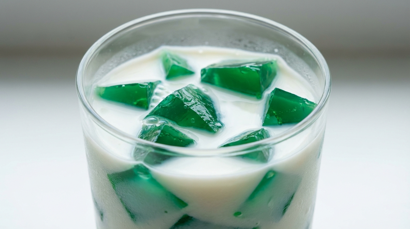 Matcha-gelei voor bubble tea of als topping voor drankjes - Verrijkende ...